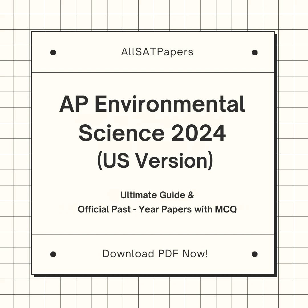 Official AP Environmental Science 2024 US | AP Test with MCQ and Answe ...