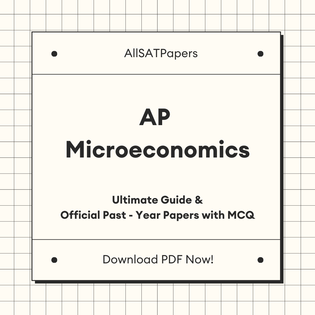The Ultimate AP Microeconomics Guide & Official Past-Year Papers with ...