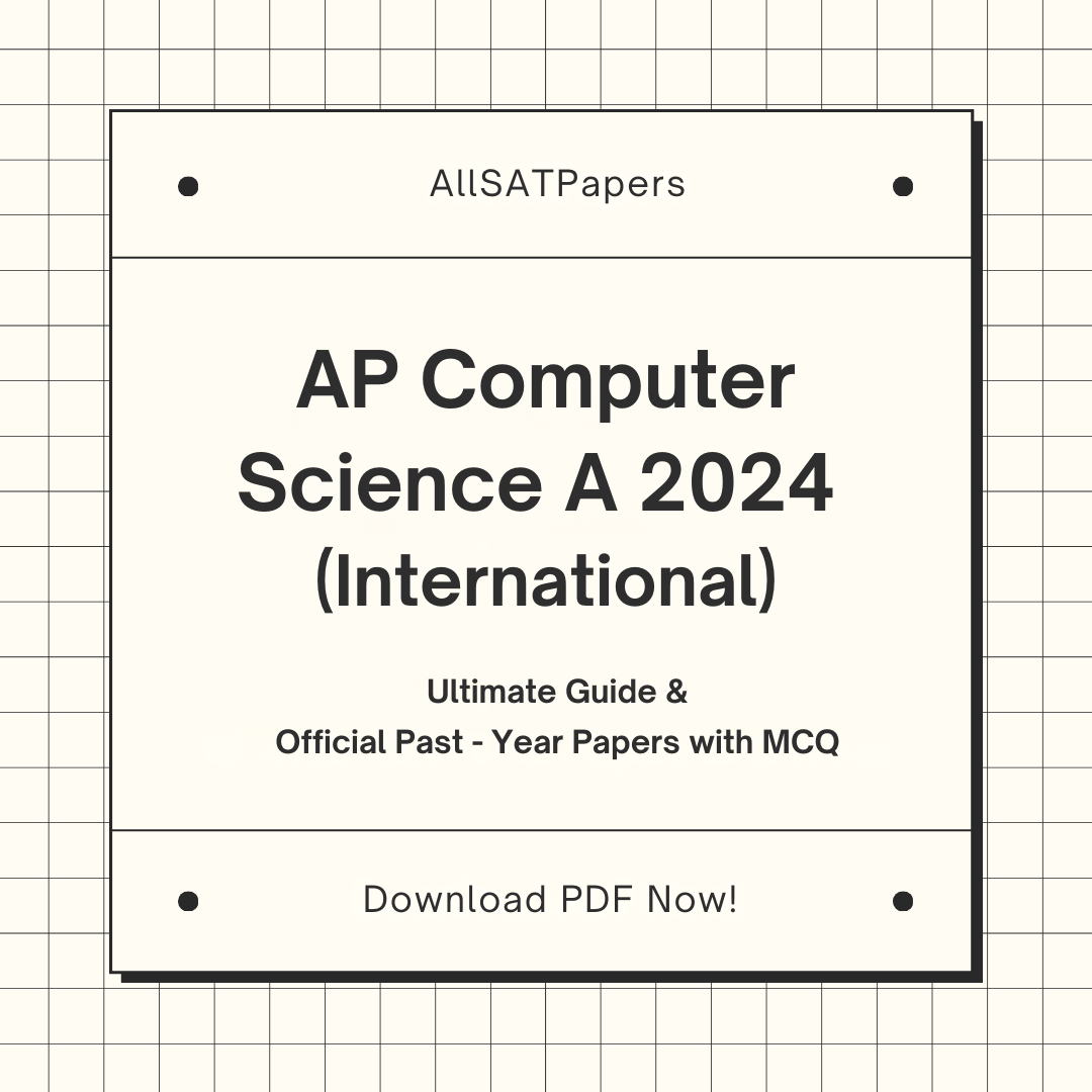 Official AP Computer Science A 2024 International Full Exam | AP Test ...