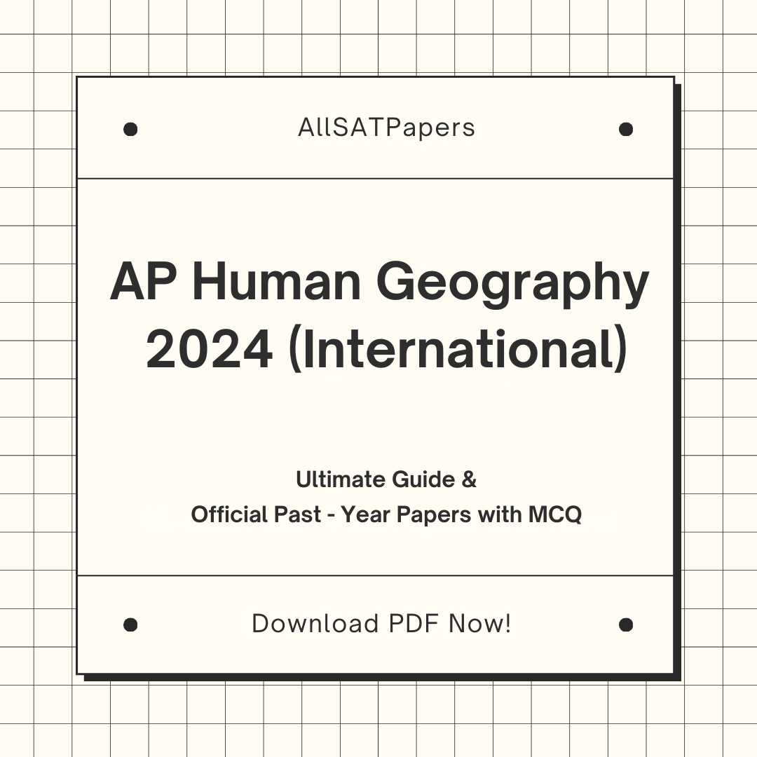 Official AP Human Geography 2024 International Full Exam | AP Test wit ...