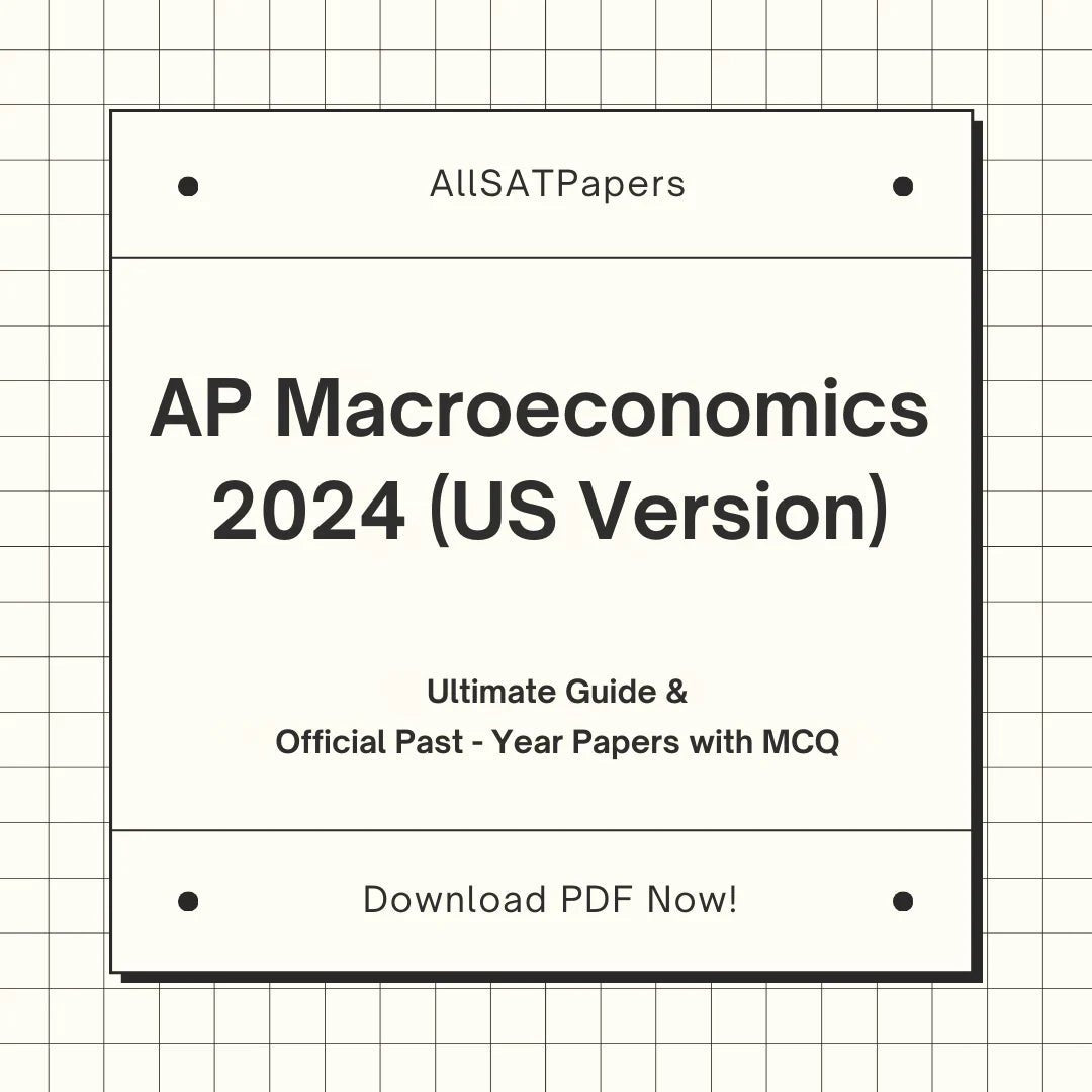 Official AP Macroeconomics 2024 US | AP Test with MCQ and Answers in P ...