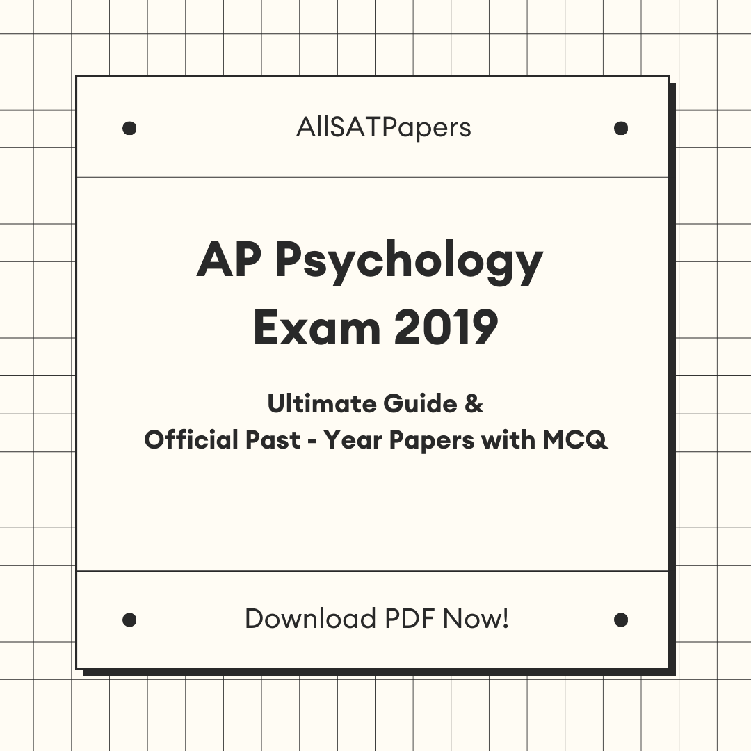 Official AP Psychology 2019 Full Exam | AP Test with MCQ and Answers i ...