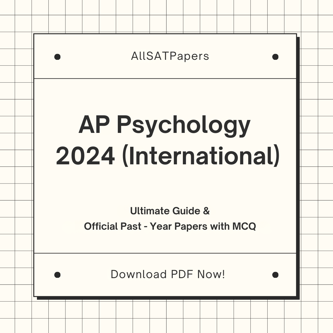 Official AP Psychology 2024 International Full Exam | AP Test with MCQ ...
