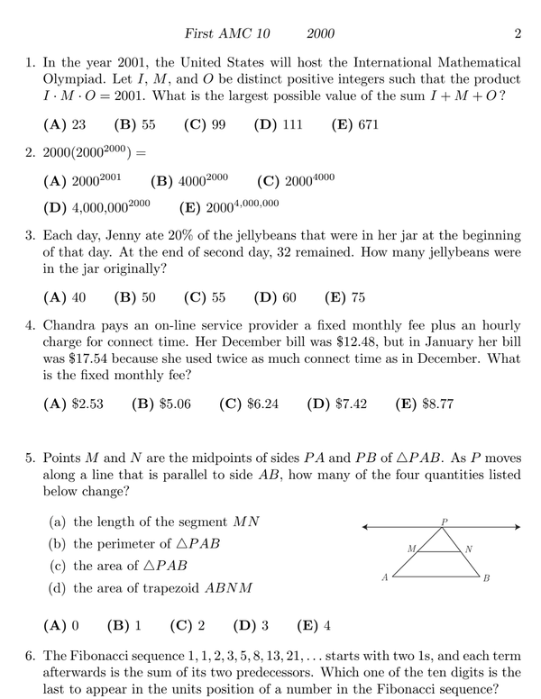 118 Official AMC 10 & 12 Past Year Papers with Answer Keys – AllSATPapers