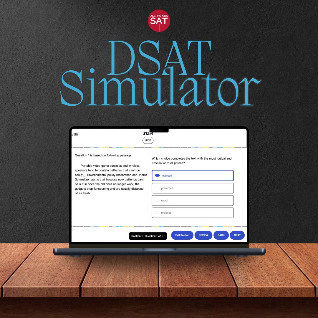 DSAT Simulator Application (Beta Version) – AllSATPapers